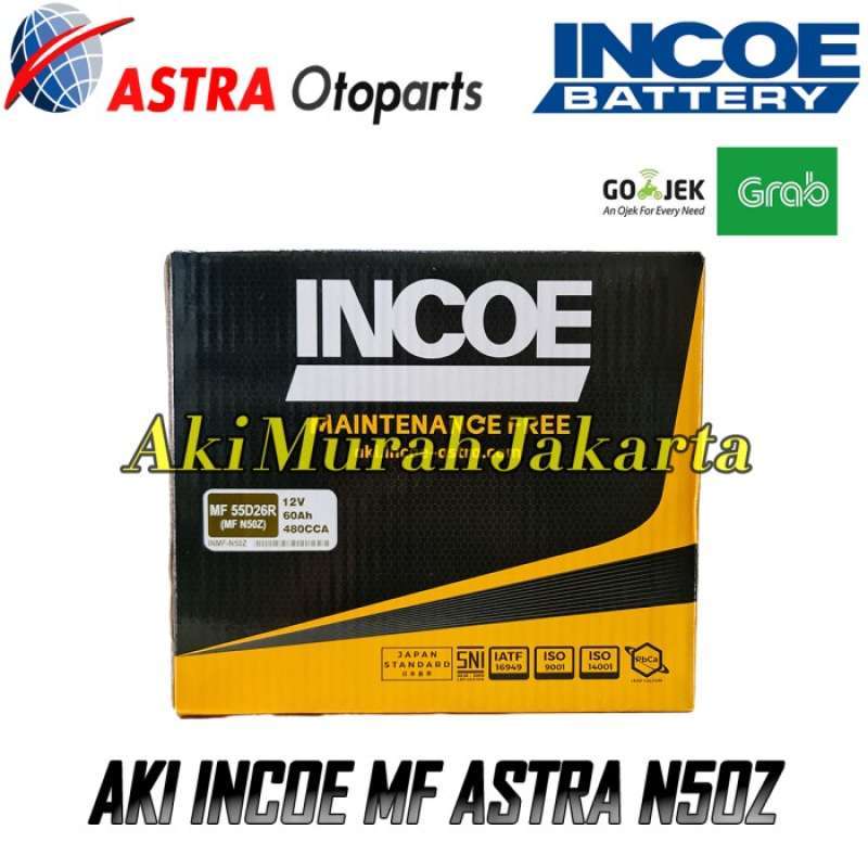 Promo Baru Aki Mobil Kijang Super Incoe Mf Astra N50z Aki Kering 12v ...
