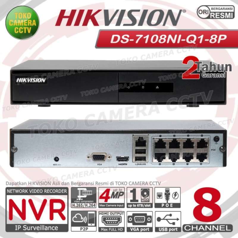 Jual Nvr 8 Channel Hikvision Ds-7108ni-q1-8p-m Poe Di Seller Have-id - Cengkareng Timur, Kota ...