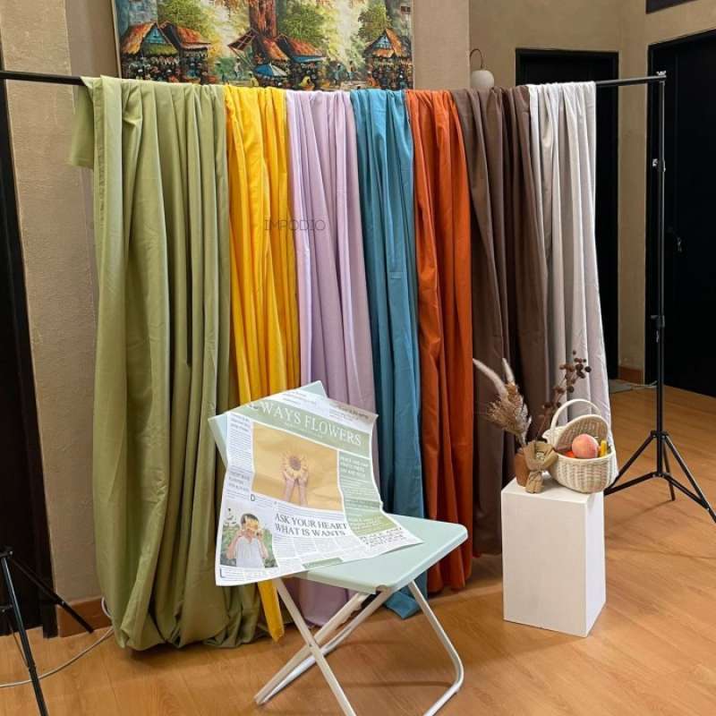 Jual Kain Background Foto Impodio Semua Warna Lengkap Backdrop Studio ...