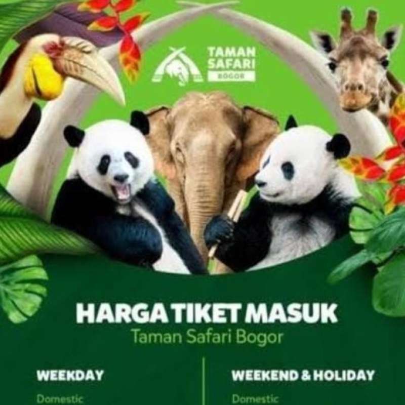 Jual Tiket Masuk Taman Safari Bogor Indonesia Entrance Ticket Istana Panda Di Seller Kingyo ...
