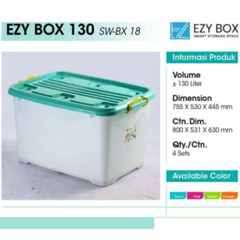 Promo Container Box 150 Liter Besar Tebal Kuat Tahan Banting Ezy Box Ez ...