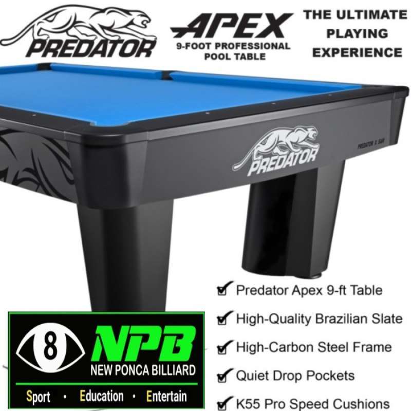 Jual Predator Apex Pro 9 Feet Pool Table|meja|billiard|billiar ...