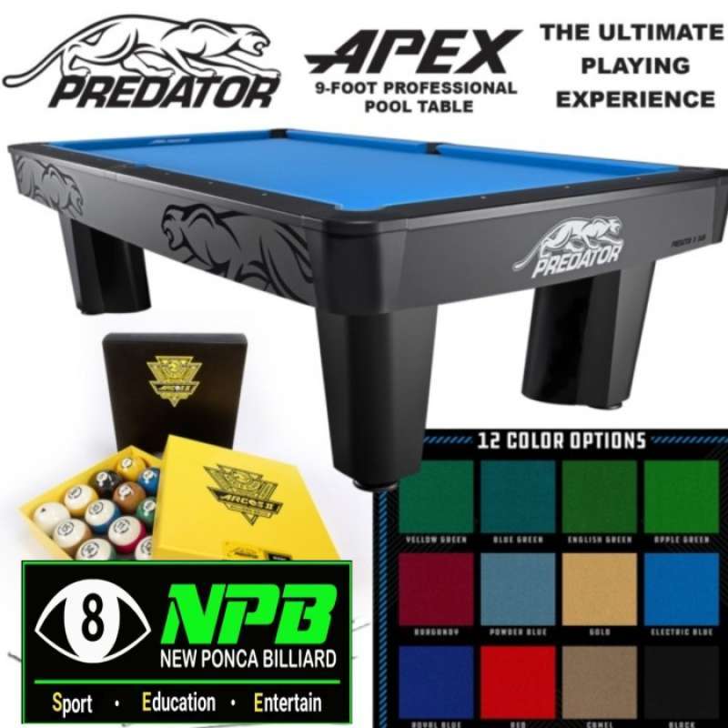 Jual Predator Apex Pro 9 Feet Pool Table|meja|billiard|billiar ...
