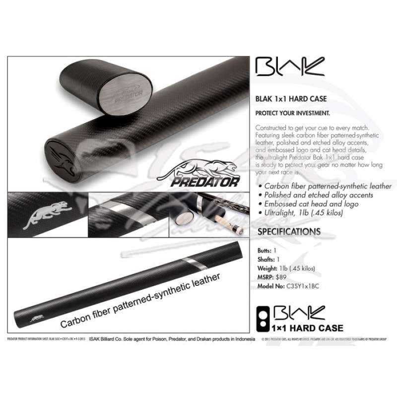 Jual Predator Blak 1x1 Hard Cue Case - Tas Stick Billiard Biliar Stik ...