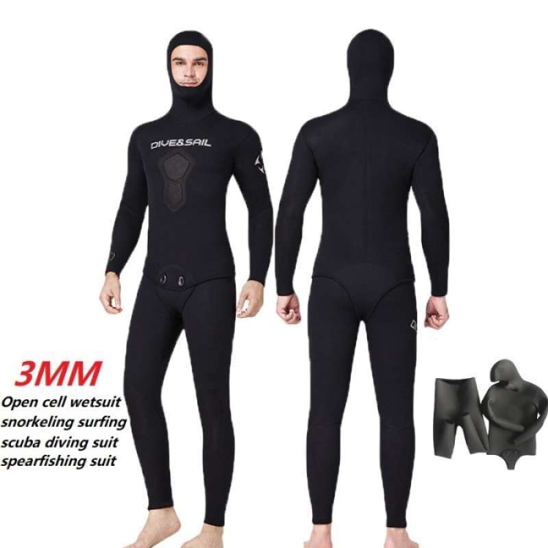 Jual Dive&sail 1.5 Open Cell Wetsuit Selam Hoodie Scuba Diving ...