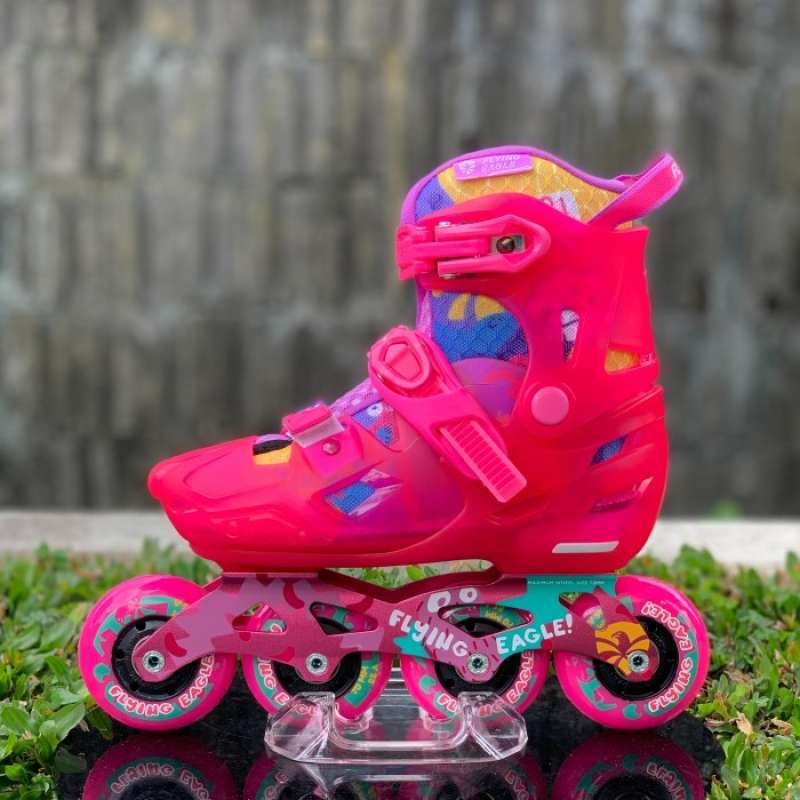 Jual Sepatu Roda Anak Inline Skate Pemula Flying Eagle S8 - S8 Blck ...