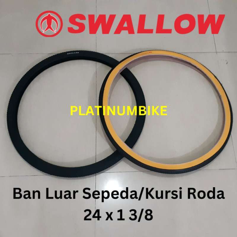 Jual Ban Luar Swallow Untuk Sepeda/kursi Roda Ukuran 24 X 1 3/8 - Hitam Kuning Di Seller ...