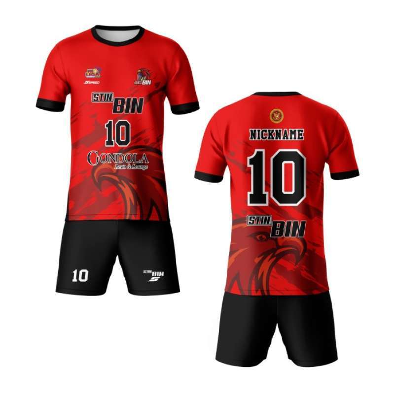 Jual Jersey Voli Proliga Jakarta Stin Bin 2023 Merah Pria Wanita Custom ...