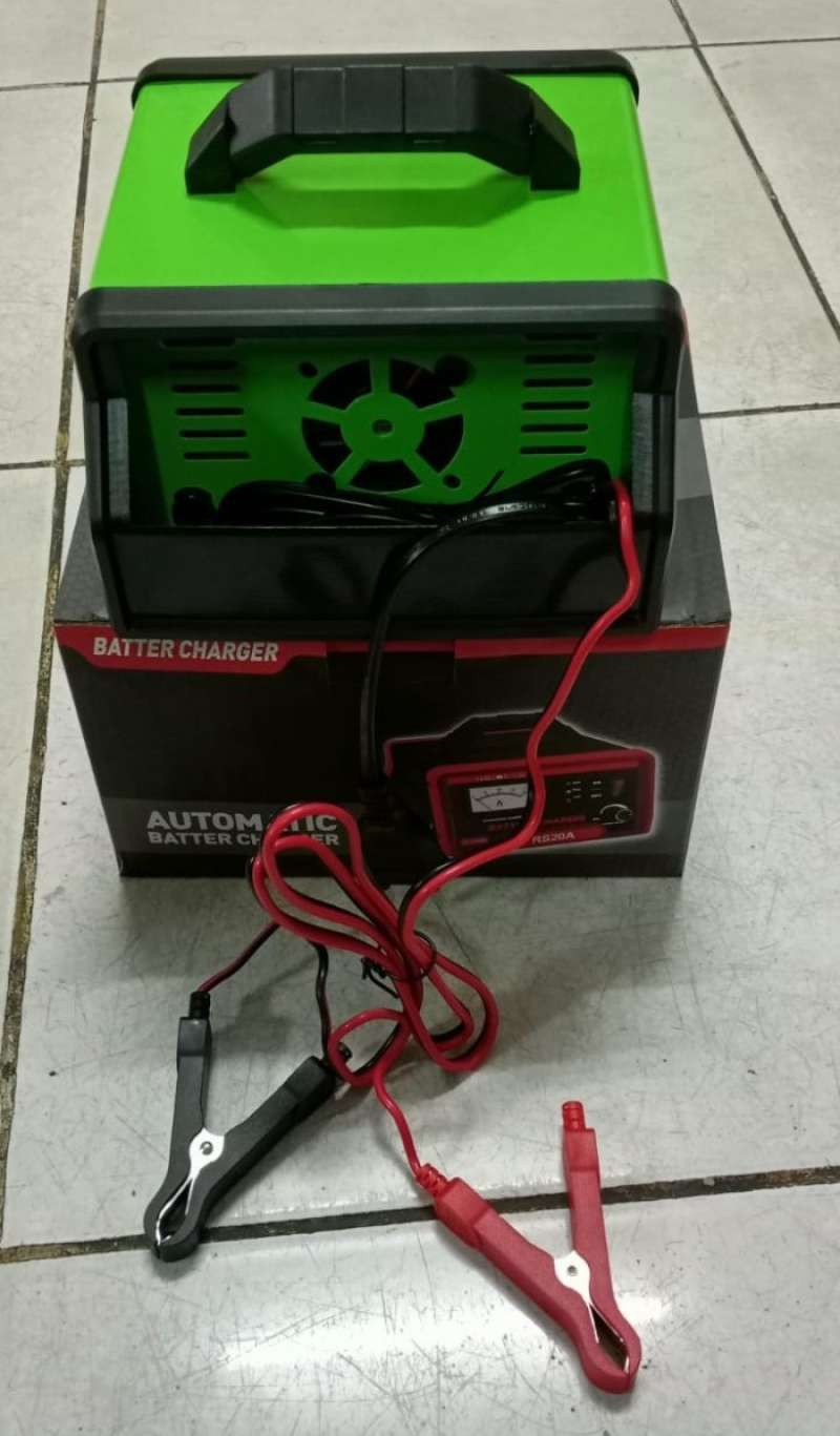 Promo Baru Automatic Battery Charger Accu / Aki 12v 24v 20a Tk-rs20a ...