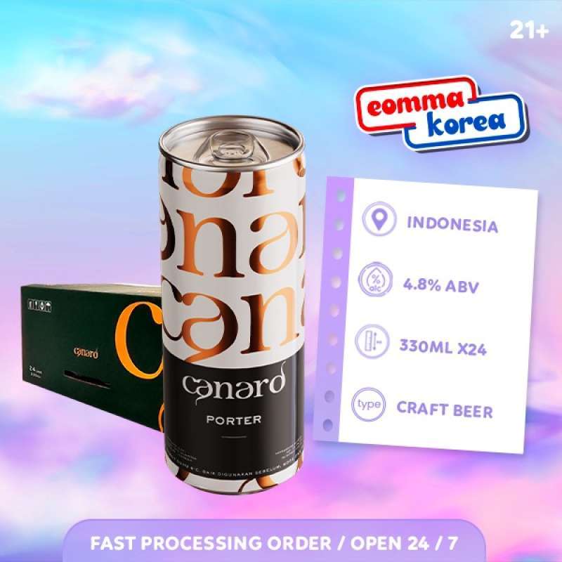 Jual Canard Porter 330ml [ Dus Isi 24 Kaleng ] Indonesian Craft Beer Di ...