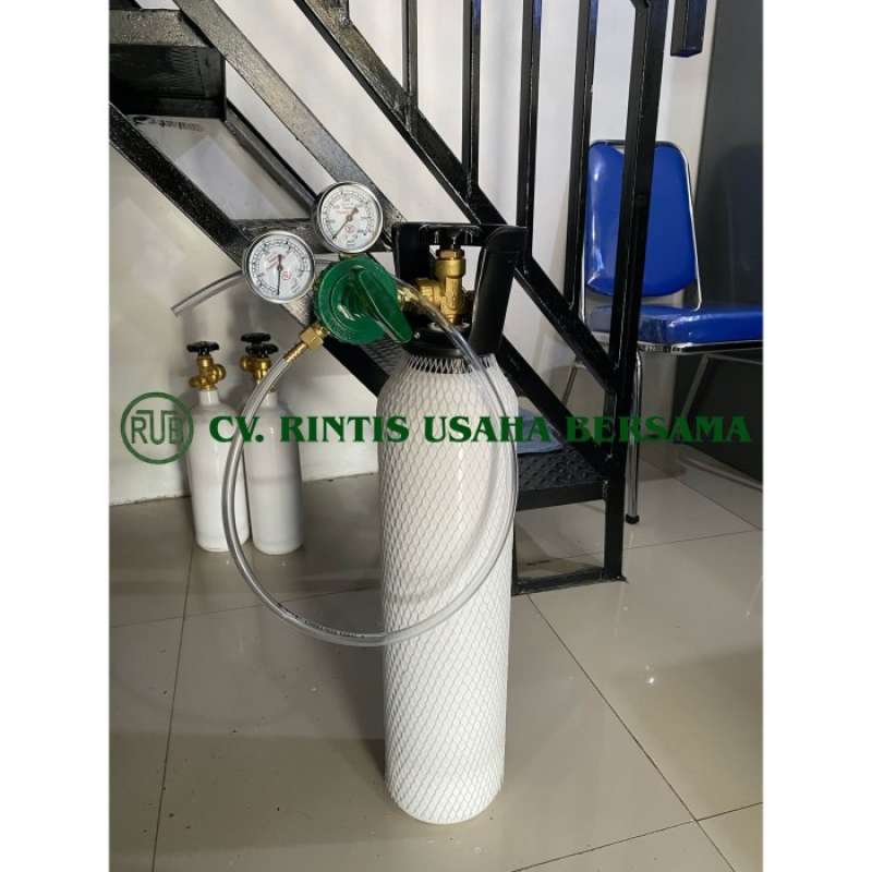 Promo Tabung Oksigen 1m3 + Regulator Untuk Packing Ikan + Selang Diskon 23% Di Seller Leomord ...
