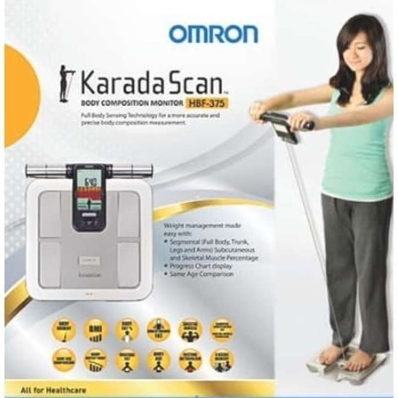 Promo Karada Scan Pengukur Komposisi Tubuh Hbf-375 Omron Diskon 23% Di ...