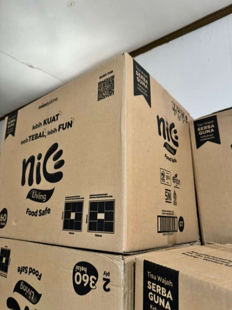 Promo Tissue Nice 180 Sheets 2 Ply 1 Karton Isi 60pcs Harga Lebih Hemat ...