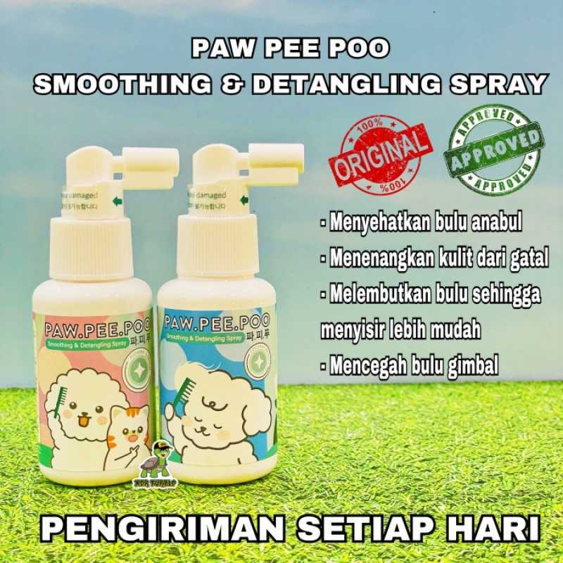Promo Paw Pee Poo Smoothing & Detangling Spray Anti Bulu Kusut Pelembut Bulu Diskon 23% Di ...