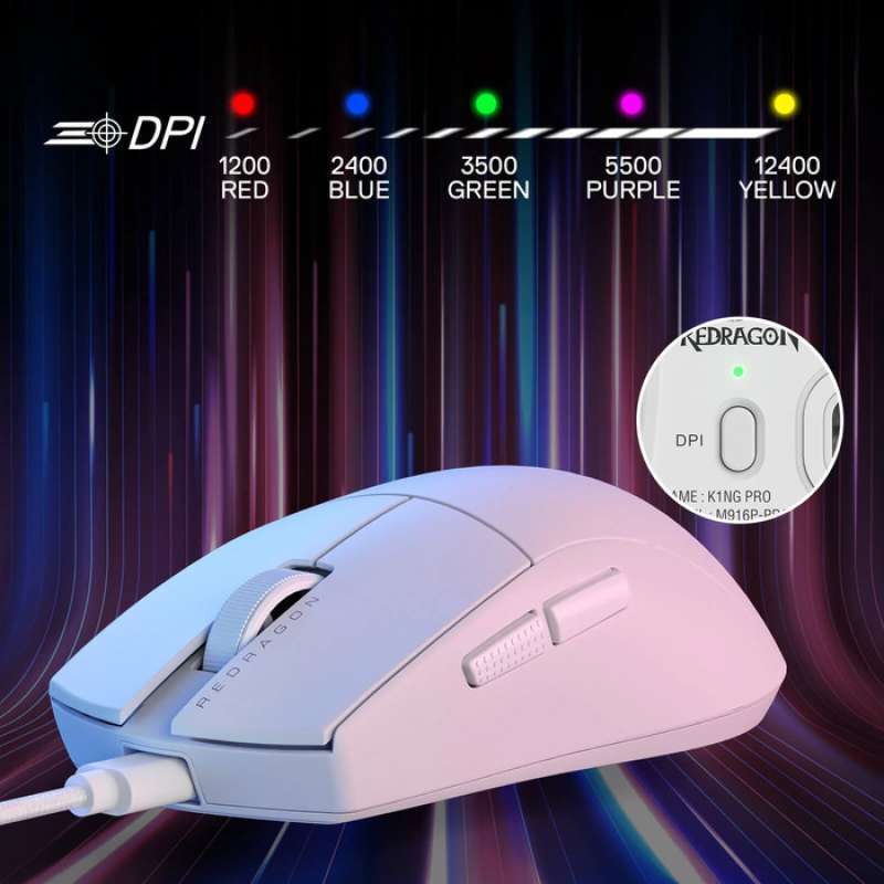 Promo Redragon Wired Gaming Mouse Ultra Light Weight King 1k - M724 ...