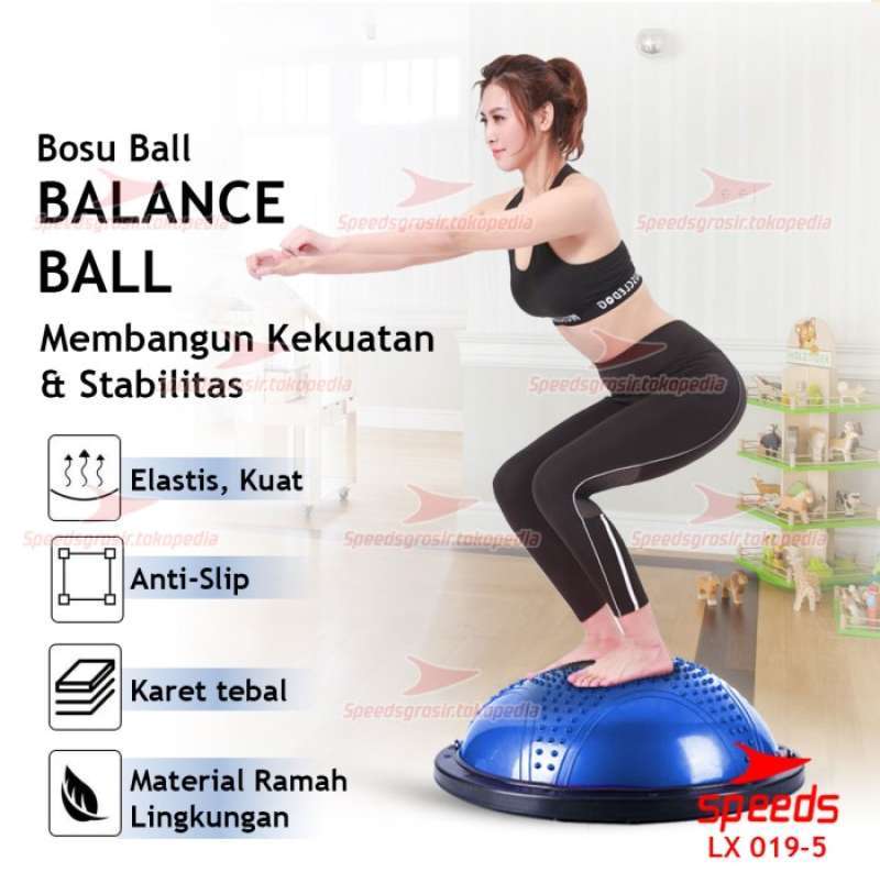 Jual Speeds Balance Step Bosu Ball Latihan Kekuatan Otot Tubuh Lx 019-5 ...