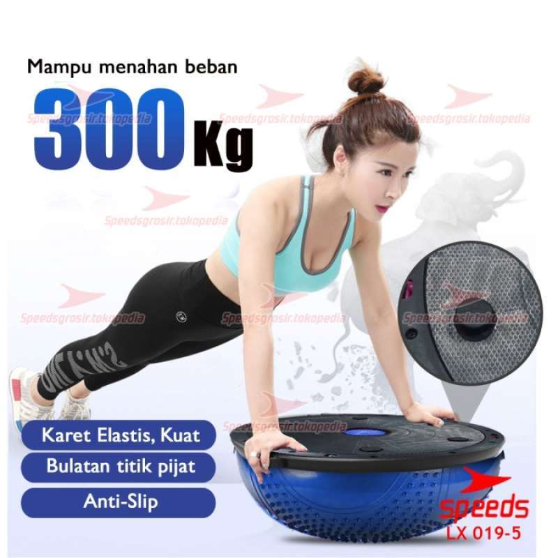Jual Speeds Balance Step Bosu Ball Latihan Kekuatan Otot Tubuh Lx 019-5 ...