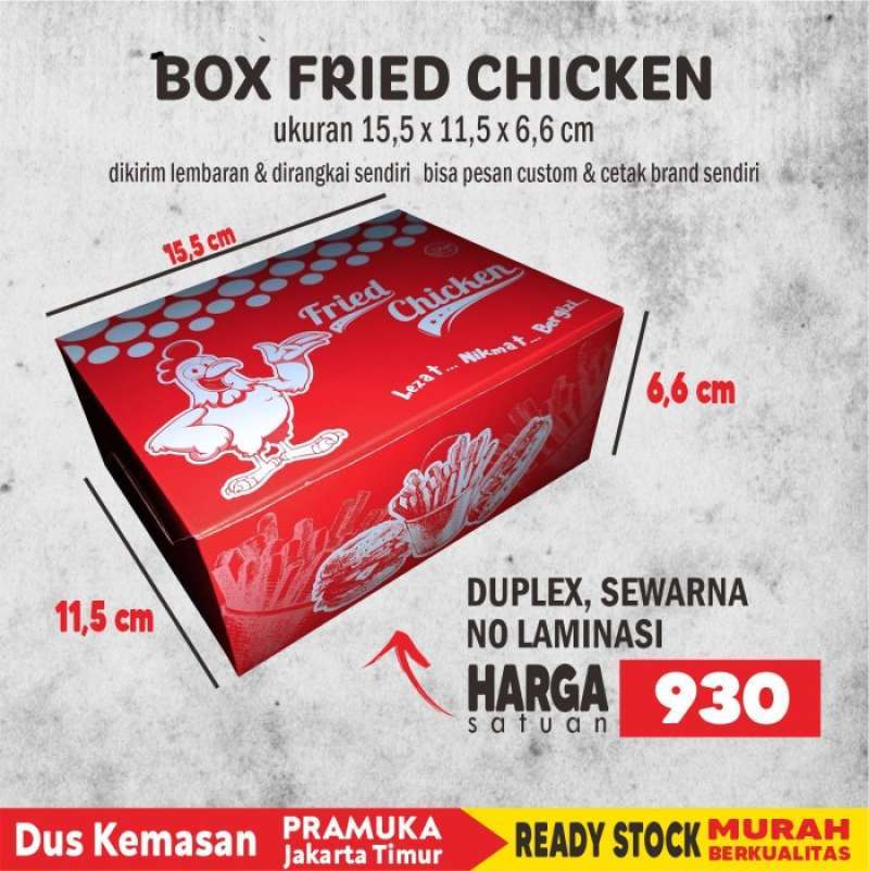 Jual Dus Ayam / Dus Fried Chicken / Box Fried Chicken / Box Ayam Goreng ...