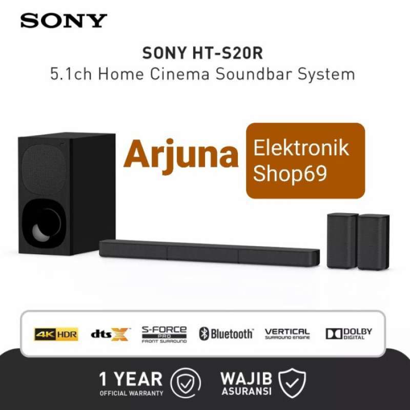 Promo Sony Ht-s20r Home Cinema Soundbar Audio System 5.1ch Hts20r ...