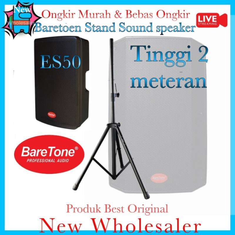 Promo Stand Tripod Speaker Baretone Sound Max Bt Es50 Original Full ...