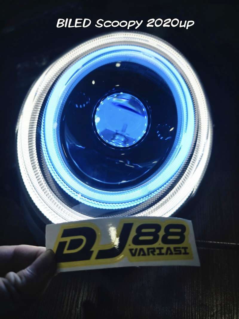 Jual Projie Biled Scoopy 2020 Up Reflektor Set Biled Devil Pnp Headlamp ...