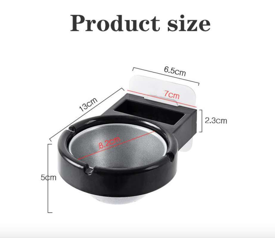 Promo Asbak Stainless Unik Portable Ashtray Wall Dinding Kamar Mandi ...