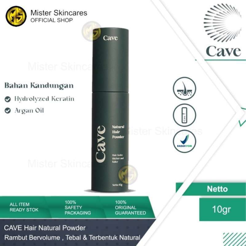 Jual Cave Natural Hair Powder 10 Gr - Membuat Rambut Tebal Volume Di ...