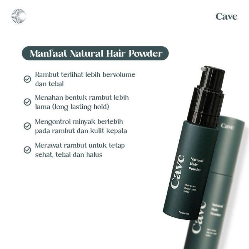 Jual Cave Natural Hair Powder 10 Gr - Membuat Rambut Tebal Volume Di ...
