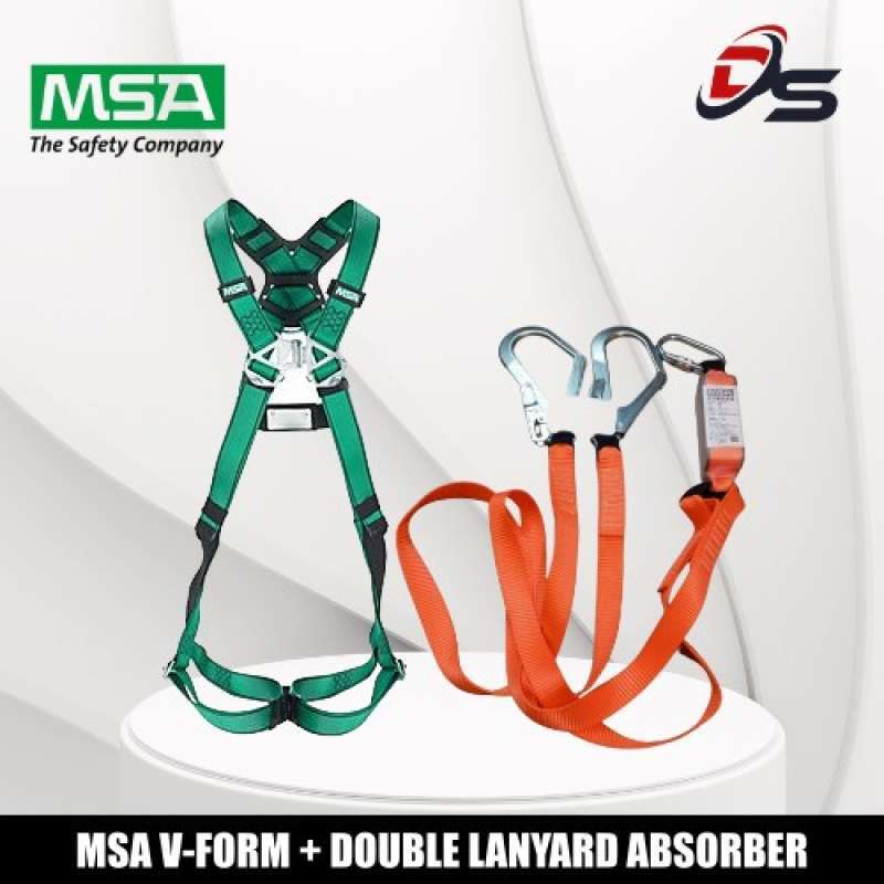 Jual Msa V Form Full Body Harness / Safety Belt Msa Original - Lanyard ...