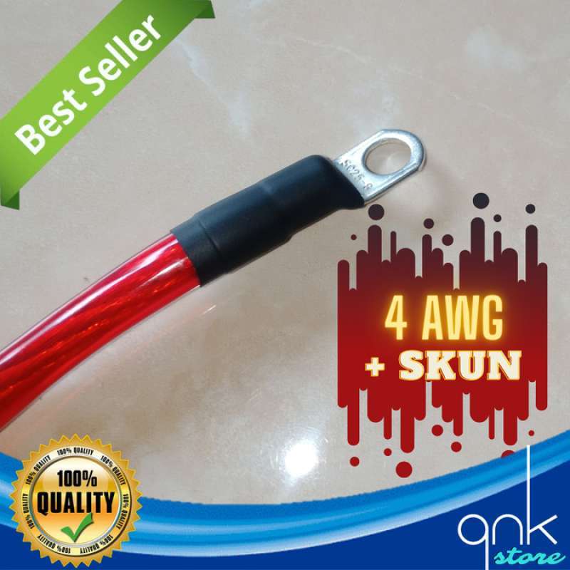 Jual Kabel 4 Awg Plus Skun Kabel Negatif Kabel Massa Kabel Grounding 4 ...