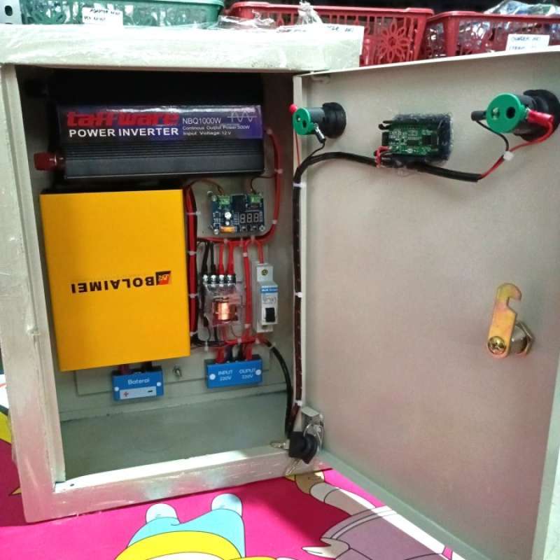 Jual Box Panel Backup 1000w Otomatis Ats Aki 200ah-400ah Buckup Listrik ...