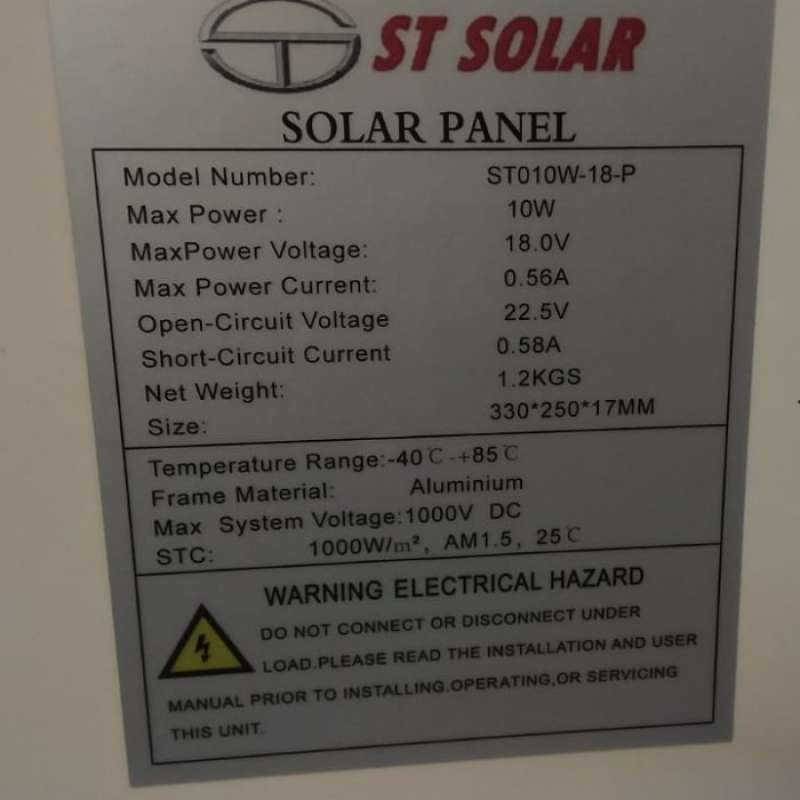 Jual Solar Panel Cell Surya St Solar Stc Stec Module 10wp 10 Wp Poly ...