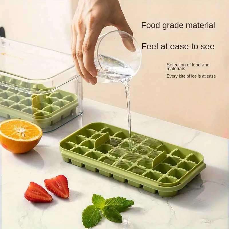 Jual Ice Lattice Cetakan Es Batu Jelly Kotak 32 Grid Tray 2 Pcs With ...