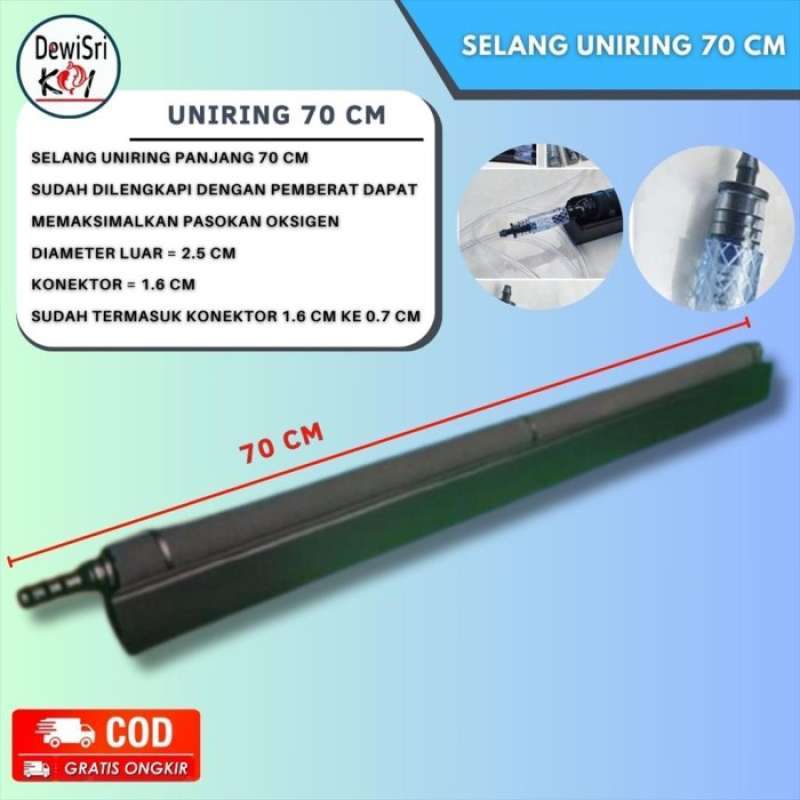 Promo Selang Uniring Dengan Pemberat Panjang 70 Cm Aerator Kolam Diskon ...