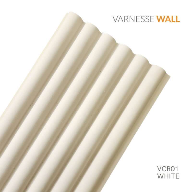 Promo Varnesse Wall Panel Wpc 19 - 24 Mm Wallpanel 300cm - White-15mm ...