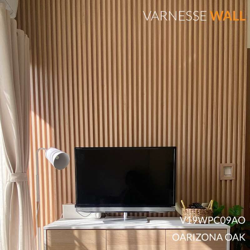 Promo Varnesse Wall Panel Wpc 19 - 24 Mm Wallpanel 300cm - White-15mm ...