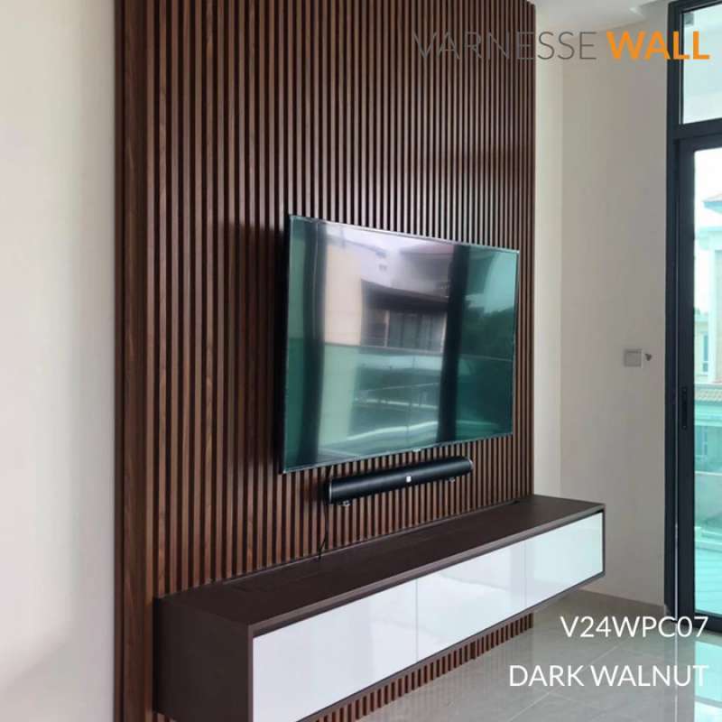 Promo Varnesse Wall Panel Wpc 19 - 24 Mm Wallpanel 300cm - White-15mm ...