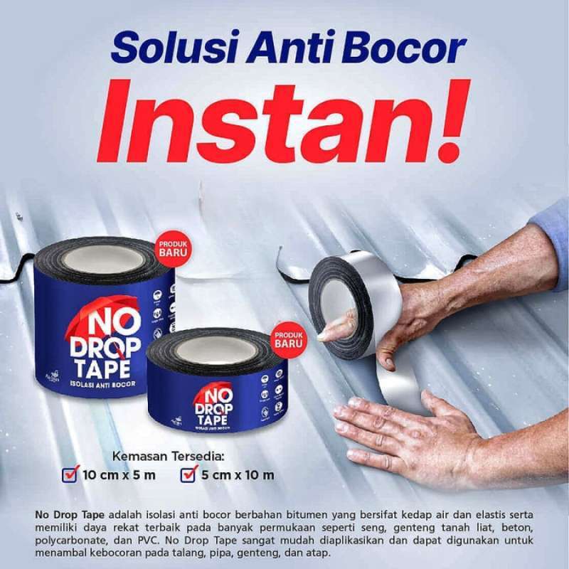 Jual No Drop Tape Lakban Anti Bocor 10m Lakban Waterproof Nipponâ ...