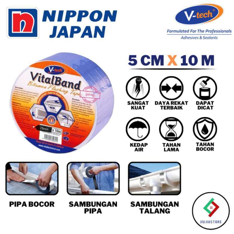 Jual No Drop Tape Lakban Anti Bocor 10m Lakban Waterproof Nipponâ ...