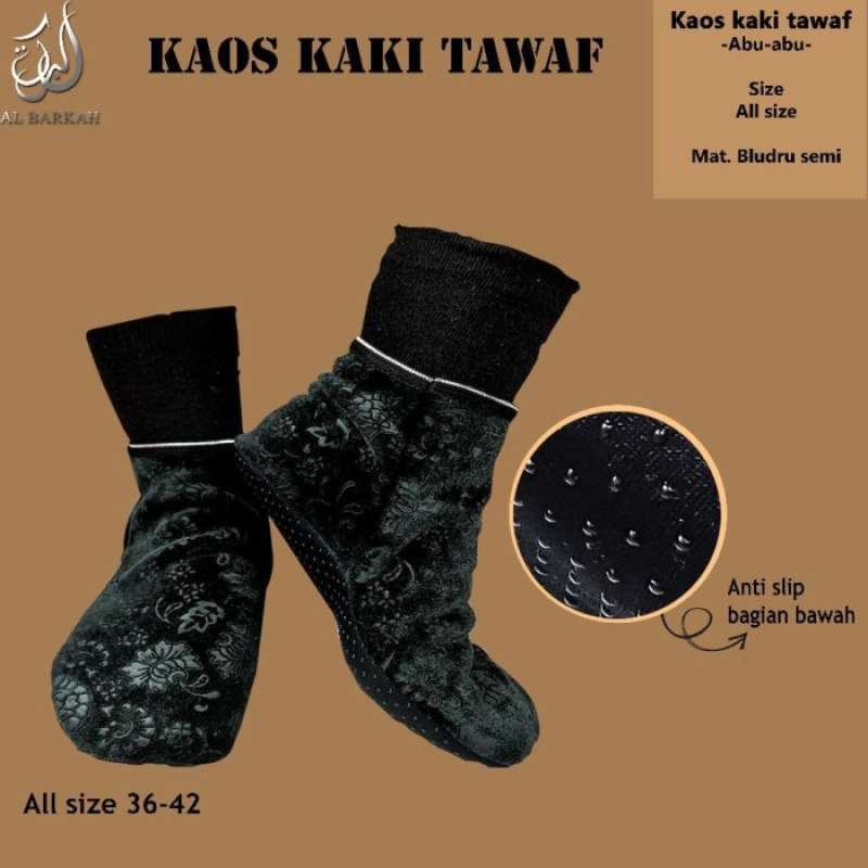 Jual Kaos Kaki Haji Tawaf Kaus Kaki Tawaf Sepatu Tawaf Anti Slip - Abu ...