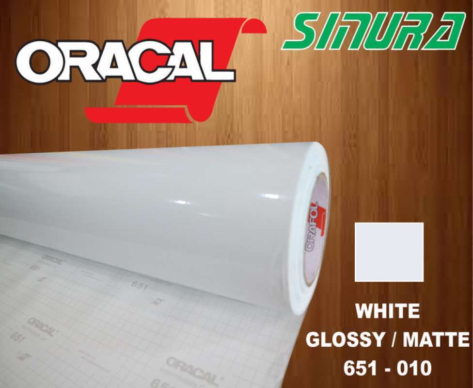 Promo Sticker Oracal 651-010 White / Putih (glossy/matte) - Matte ...