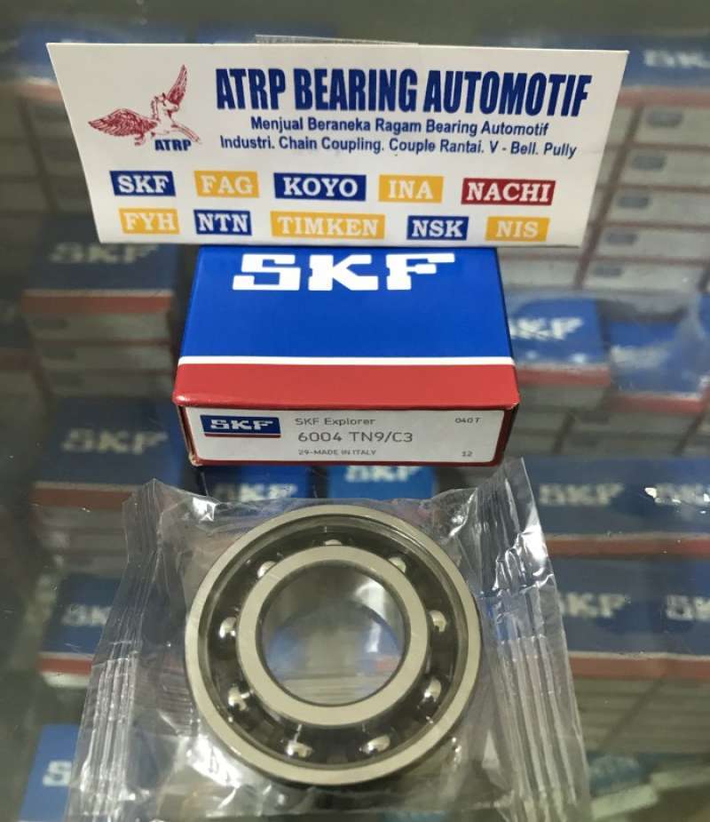 Promo Ball Bearing 6004 Tn9/c3 Skf Semi Teflon High Speed 20x42x12 ...