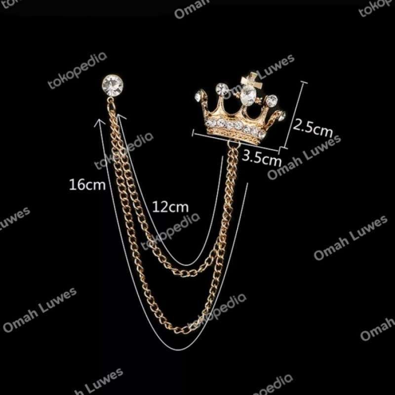 Jual Lapel Pin Bros Jas Wedding Vintage Crown - Aksesoris Pin Jas ...