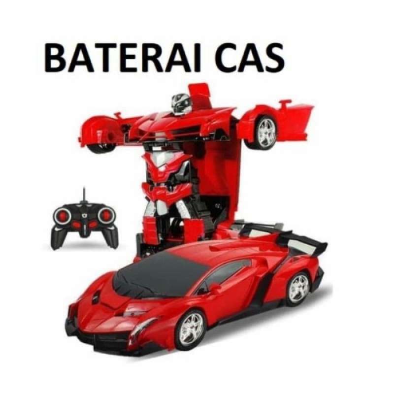 Promo Mainan Anak Mobil Remote Control Rc Robot Transformer - Red ...