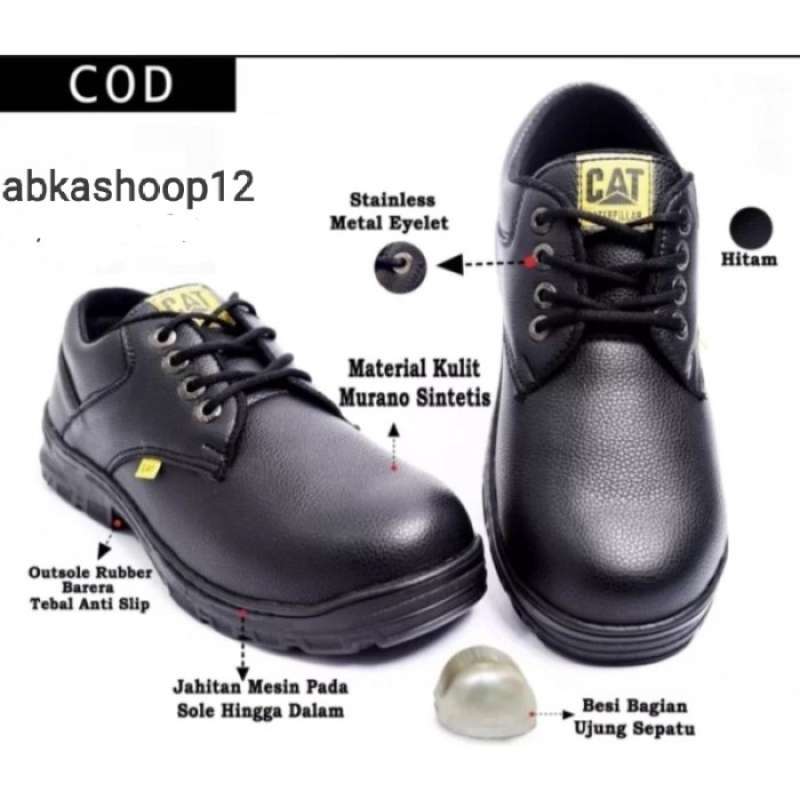 Jual Sepatu Safety Bertali Septi Pria Ujung Besi Septy Kerja Lapangan ...