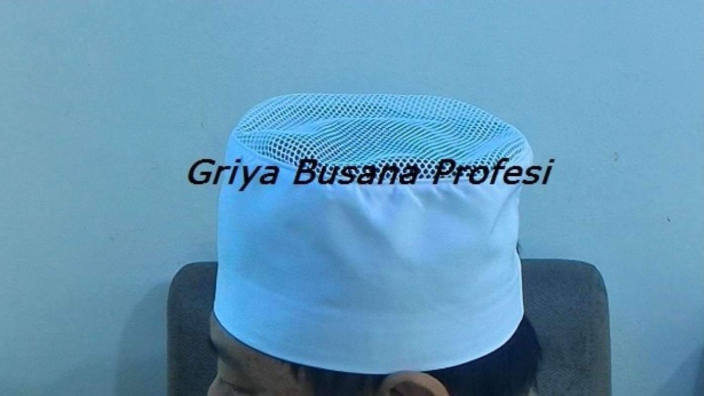 Jual Topi Chef / Topi Koki / Chef Hat Model Peci Jaring Sejuk Warna ...