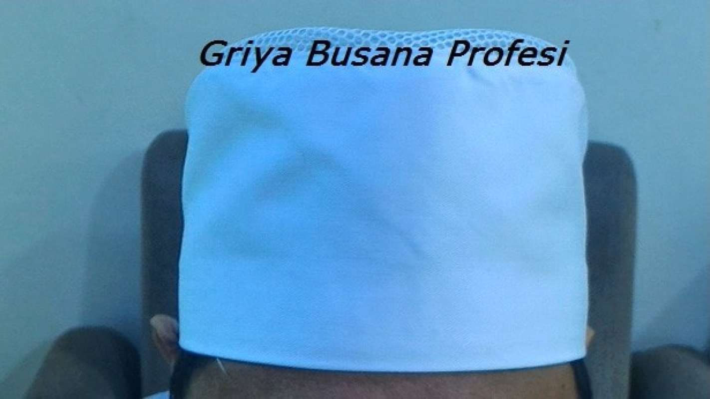 Jual Topi Chef / Topi Koki / Chef Hat Model Peci Jaring Sejuk Warna ...