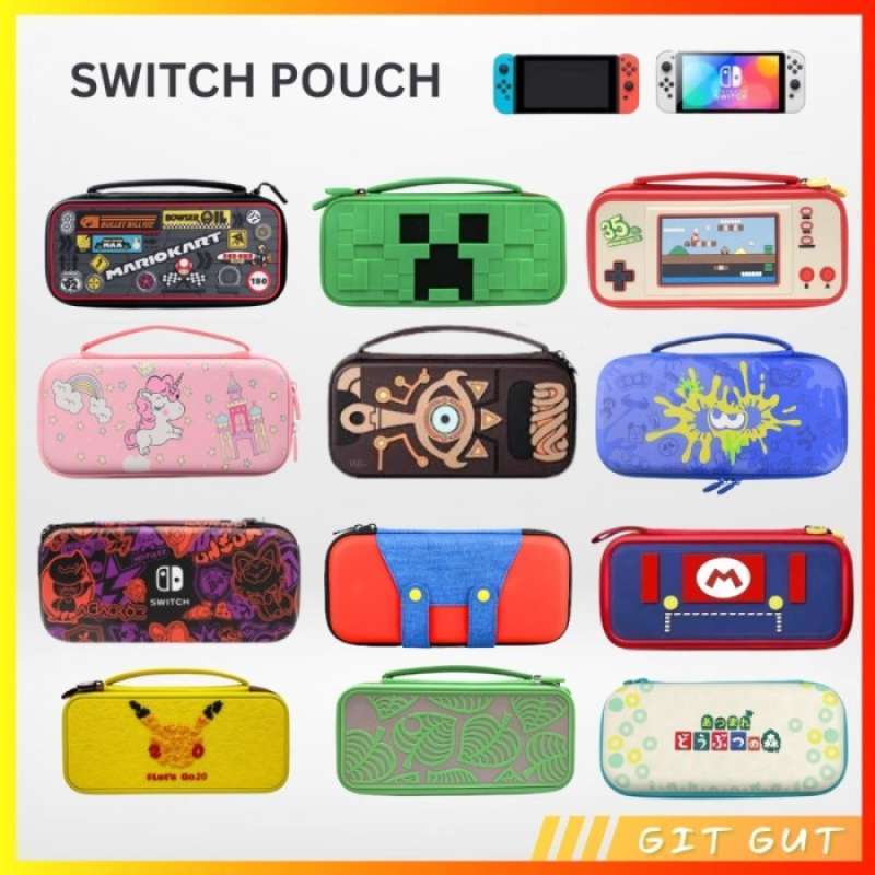 Jual Thematic Pouch Nintendo Switch V1 V2 Oled Storage Travel Case Bag ...