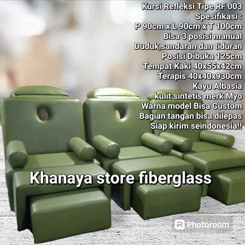 Jual Sofa Refleksi Rf03 Green Hijau/kursi Refleksi Bantal Tangan Bisa Lepas/kursi Pijat Terapis ...
