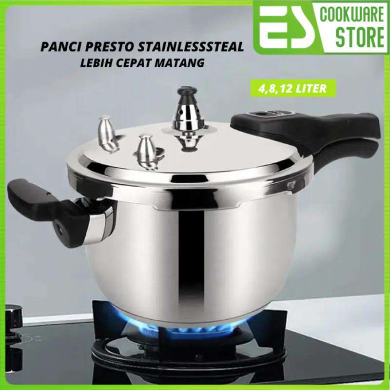 Jual Panci Pressure Cooker Presto Stainless Steal Sus 304 Alat Masak Anti Gores Lebih Cepat ...